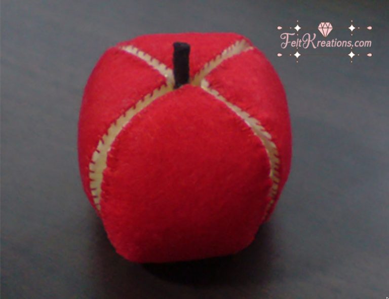 Felt Fruit Slices Patterns and Tutorials - Apple Orange Watermelon Banana
