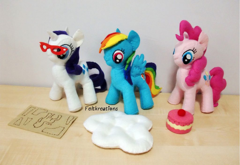 Felt Rarity Pony Patterns and Tutorials PDF Sewing Patterns