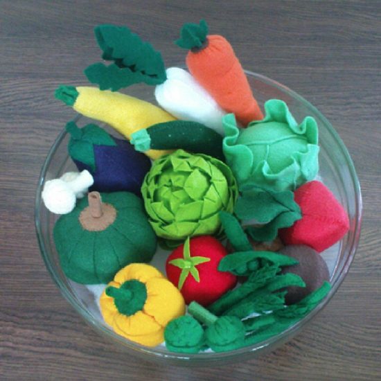 Felt Vegetables Patterns - Felt Kreations